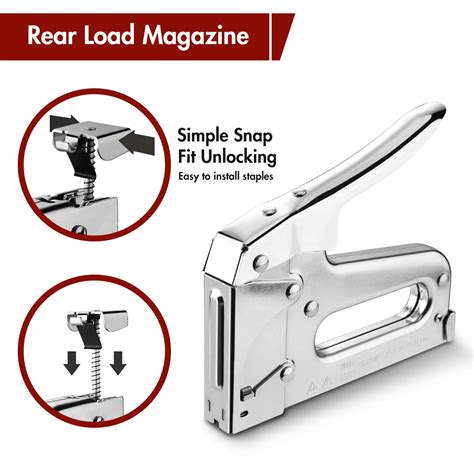 Arrow T50 Heavy Duty Staple Gun Kit All Chrome Steel