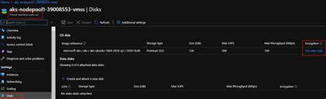 AKS Encrypt OS And Data Disks BYOK And Mutate Default Storage