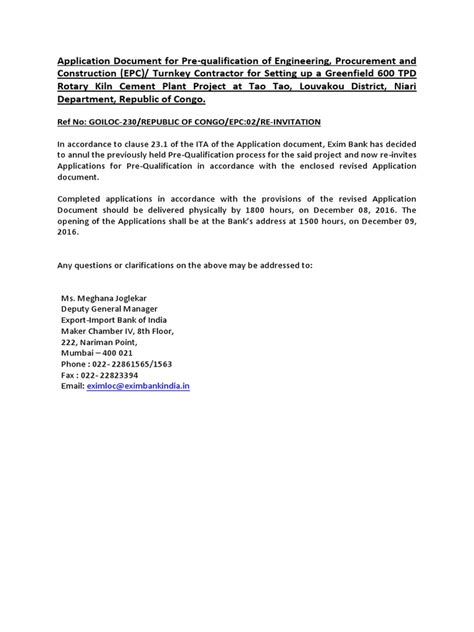 Cement Epc Contract Download Free Pdf Mining Geology