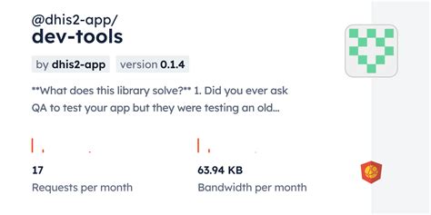 Dhis2 Appdev Tools Cdn By Jsdelivr A Cdn For Npm And Github