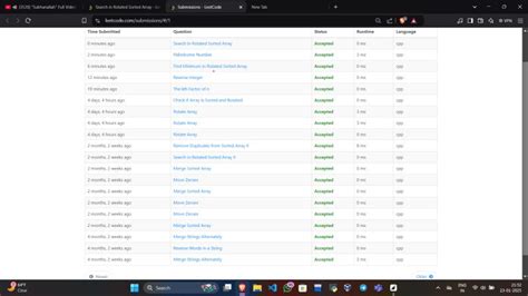 Dsa Leetcode Codingjourney 100daysofcode Problemsolving Amarnath Ghosh