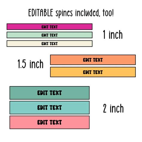 Teacher Binder Covers Editable Groovy Retro Class Decor Organization