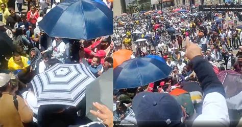 Opositores Y Seguidores De Gustavo Petro Se Enfrentaron En La Plaza De