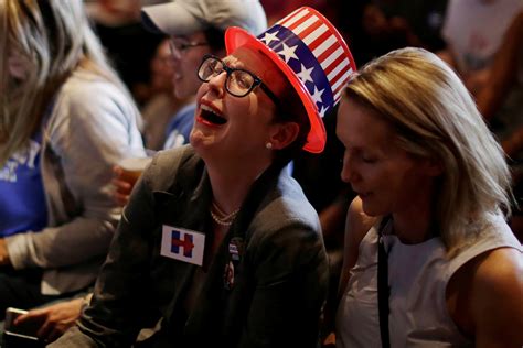 Clinton Supporters Weep After Election Takes Unexpected Turn New York