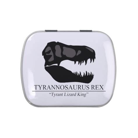Tyrannosaurus Rex Skull Jelly Belly Candy Tins Dinosaurs Jurassic