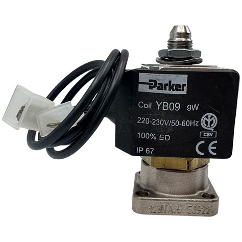 Parker 3 Way Group Solenoid Valve 230v 25mm Viton 9w Wired