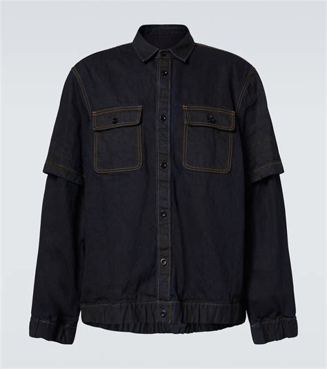 블루 데님 셔츠 Sacai Mytheresa