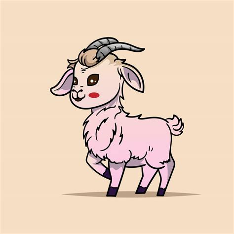 Cute Funny Sheep On Beige Background Coloring Page Outline Of Cartoon