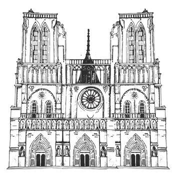 Notre Dame 6 Pdfs Poster Print And Color 14x14 21x21 28x28 35x35 42x42