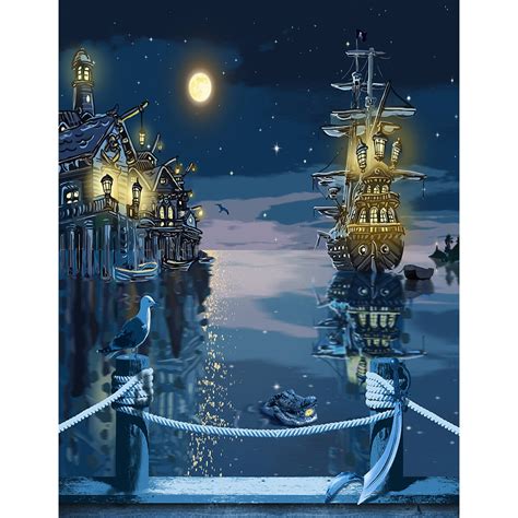 Peter Pan Backdrop Neverland Birthday Party Photo Backdrop Captain