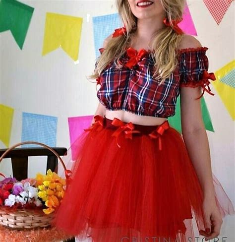Festa Junina Saia De Tule Para Look De Quadrilha Fashionista Como