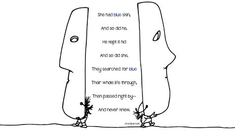 Blue White Text Head Masks Shel Silverstein Wallpapers Hd