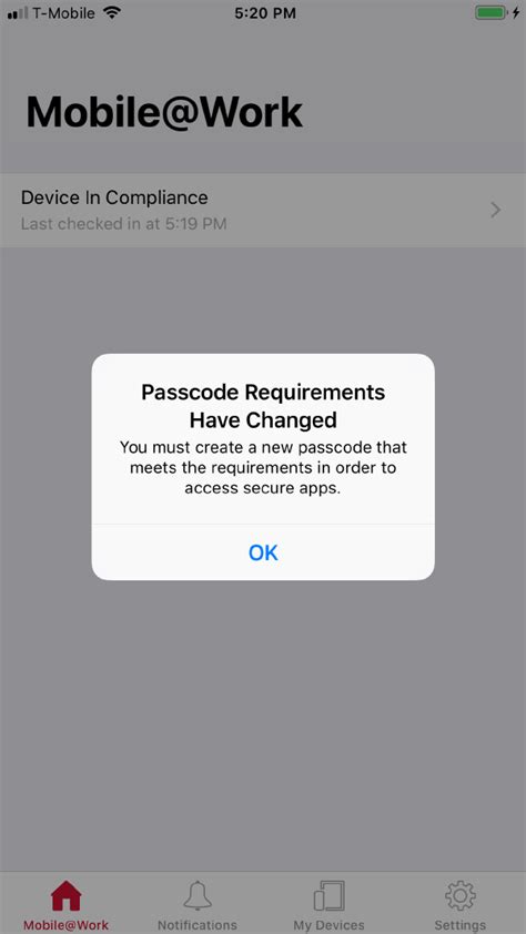 Secure Apps Passcode Management
