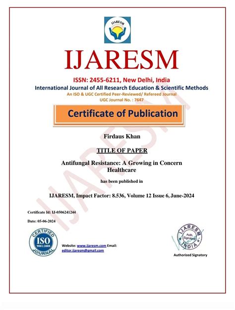 Healthcare Antifungalresistance Research Globalhealth Firdaus Khan