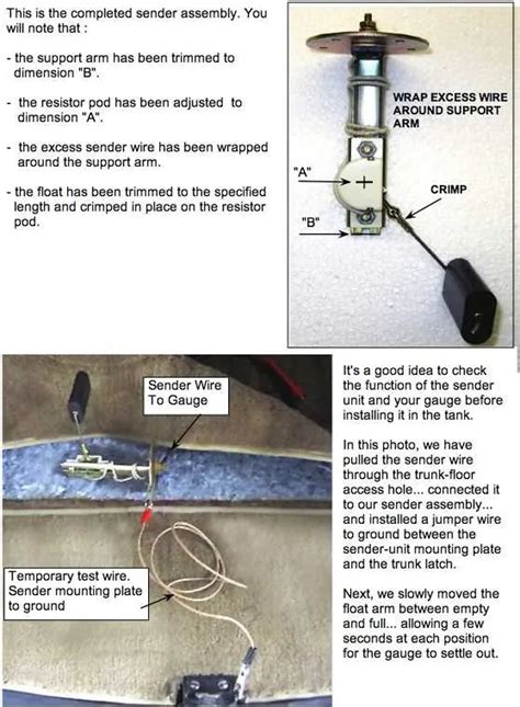 Wiring Diagram For 2 Wire Fuel Sending Unit