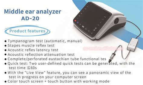 Tympanogram Automaticmanual Test Tympanometer And Audiometer Clinical