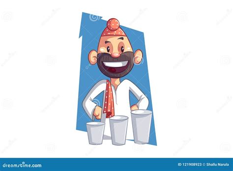 A Illustration Of Punjabi Sardarni Woman In Dancing Position Basic Rgb