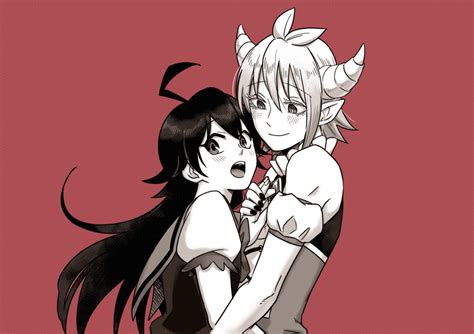 Safebooru 2boys Ahoge Asmodeus Alice Bangs Blush Crossdressinging