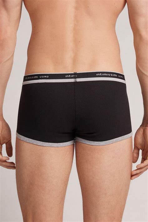 Ribbed Stretch Cotton Boxers Intimissimi