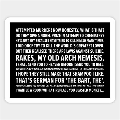 Sideshow Bob Quotes Sideshow Bob Sticker Teepublic