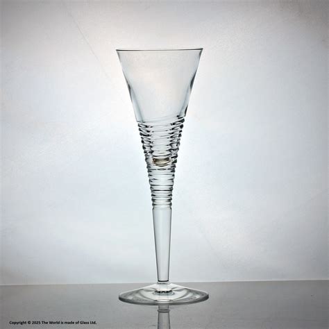 Jasper Conran For Stuart Crystal Strata Pattern Tall Champagne Glass The World Is Made Of Glass