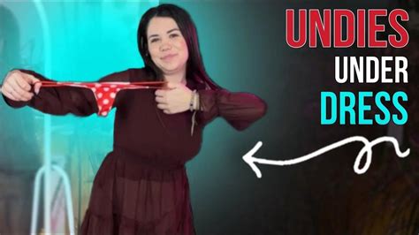 Invisible Beauty Try On Undies Under A Dress