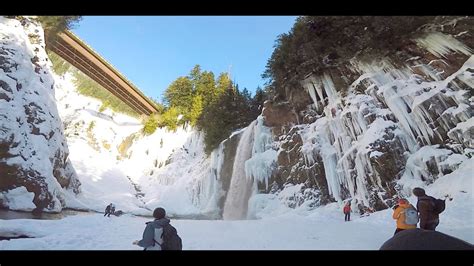 Frozen Franklin Falls Snoqualmie Pass Wa Youtube