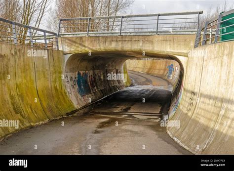 Gouda The Netherlands February 19 2023 Meandering Concrete