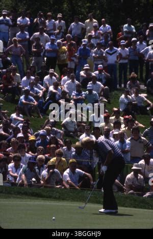 A Professional Golfer Is Seen On The Fairway During The 1980 Memorial