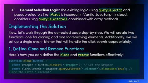 Fixing The Cloning And Removing Scripts In Vanilla Javascript Youtube