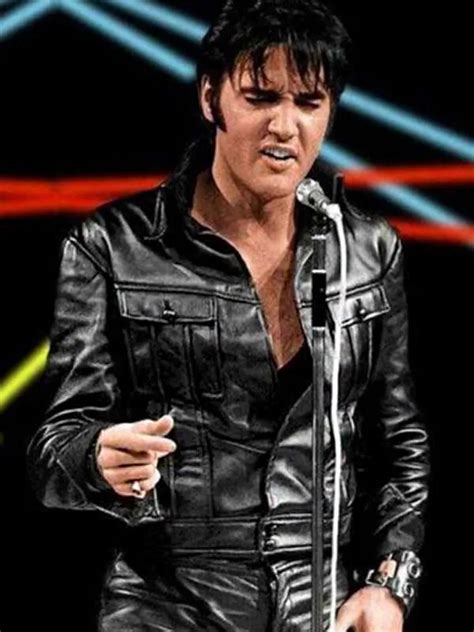 The Comeback Special Elvis Presley Leather Jacket North American Jackets