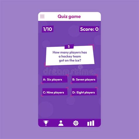 Quiz Test Lottery Millionaire Menu Template Quiz Game Frame Window