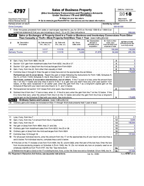 How To Fill Out Form 4797 Printable Forms Free Online