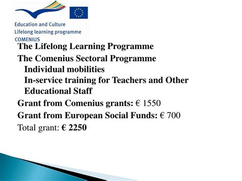 Ppt The Lifelong Learning Programme Powerpoint Presentation Free