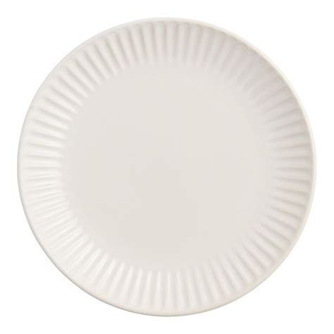 White Whittle Ribbed Dinnerware Collection World Market