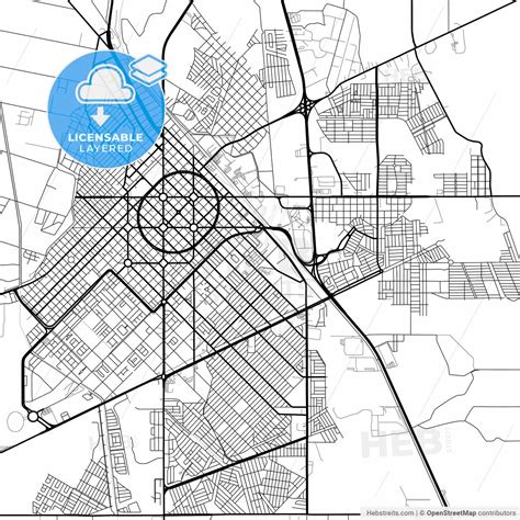 Layered Pdf Map Of Delicias Chihuahua Mexico Hebstreits