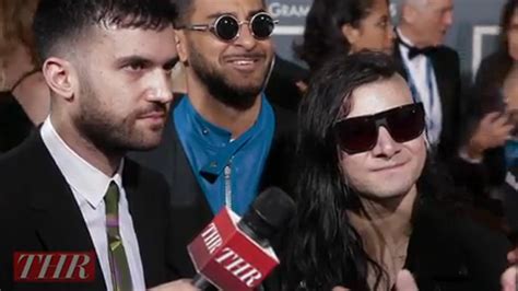 Skrillex A Trak Armand Van Heldon Grammys 2012 The Hollywood Reporter