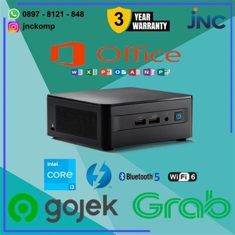 Jual Intel Nuc I3 Gen 12 Nuc12wshi30000 I3 1220p Ram Ssd Mini Pc Intel