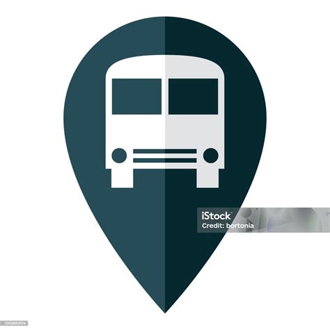 匯流排路由圖釘圖示向量圖形及更多巴士圖片 巴士 旅行 交通方式 Istock