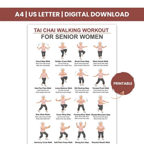 Tai Chi Walking Printable Etsy