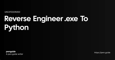 Reverse Engineer Exe To Python