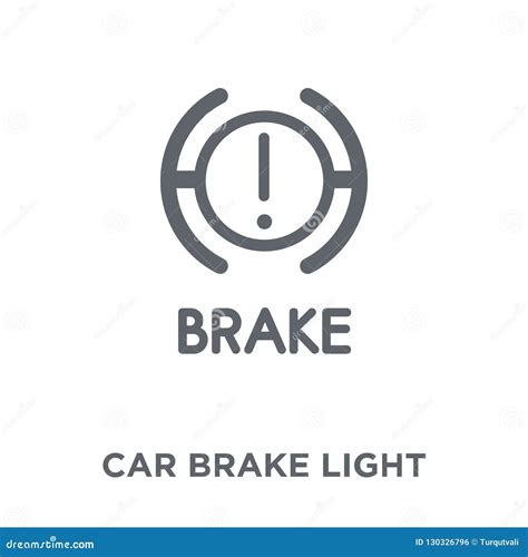 Car Brake Light Icon From Car Parts Collection Stock Vector