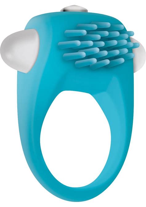 Zero Tolerance Teal Tickler Silicone Vibrating Cock Ring Fantasy Fun
