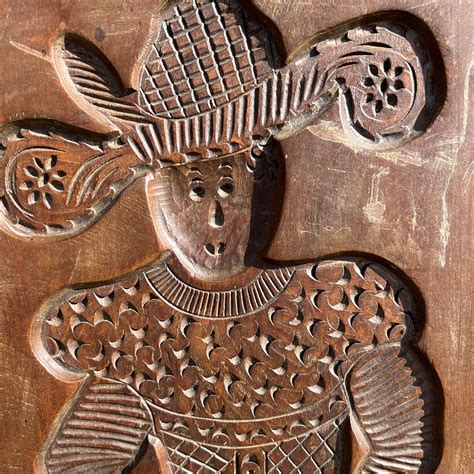 Set Of Two Large Vintage Dutch Walnut Speculaas Springerle Cookie Molds