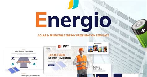 Energio Solar Energy Powerpoint Template Incl Solar And Green Energy