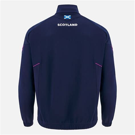 Macron Scotland Rugby World Cup Travel Quarter Zip 2025 Adults