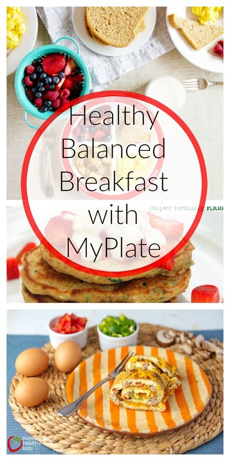 Healthy Balanced Breakfast With Myplate