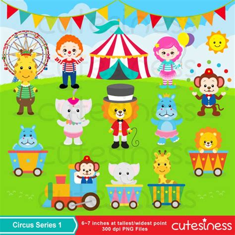 Circus Clip Art Etsy