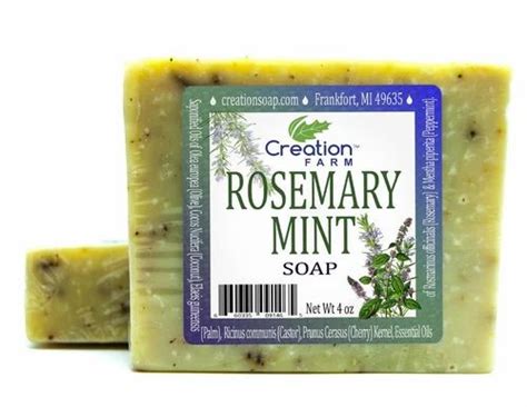 Creation Farm Rosemary Mint 100 Pure Botanical Soap 4 2 Bar Pack At