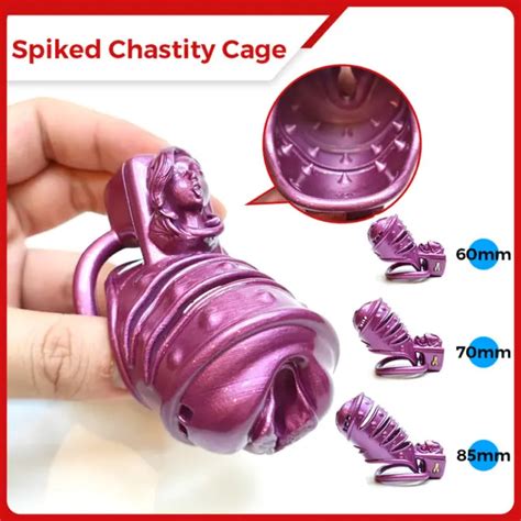 Spiked Cage Male Chastity Devices Binding Slave Ring Torture Eur 46 05